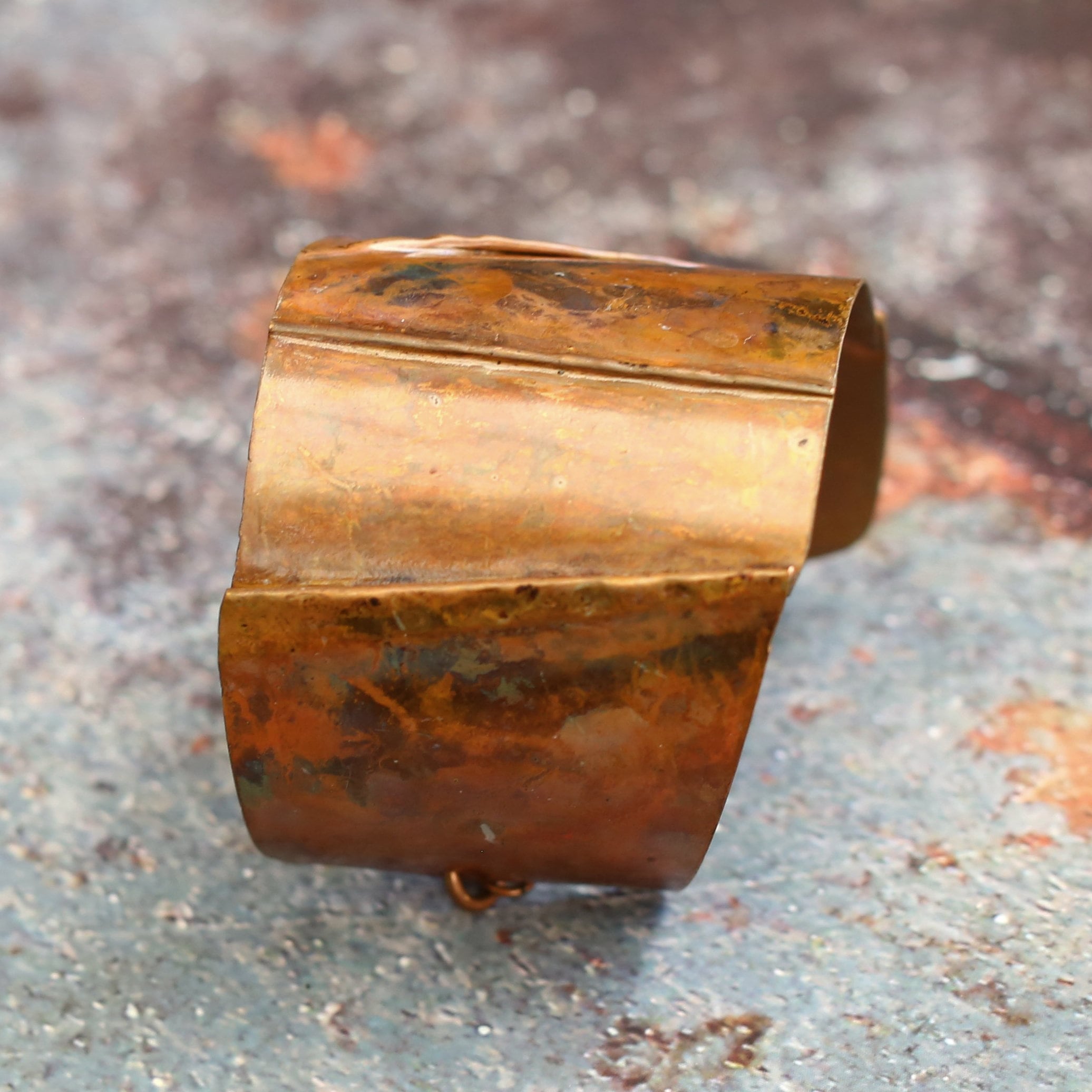 Copper Cuff Bracelet - Tapered Shape W/ Clasp - Etsy