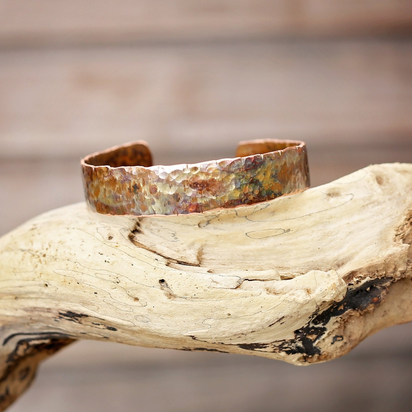 Rustic Copper Cuff Bracelet-1/2 Inch - Etsy