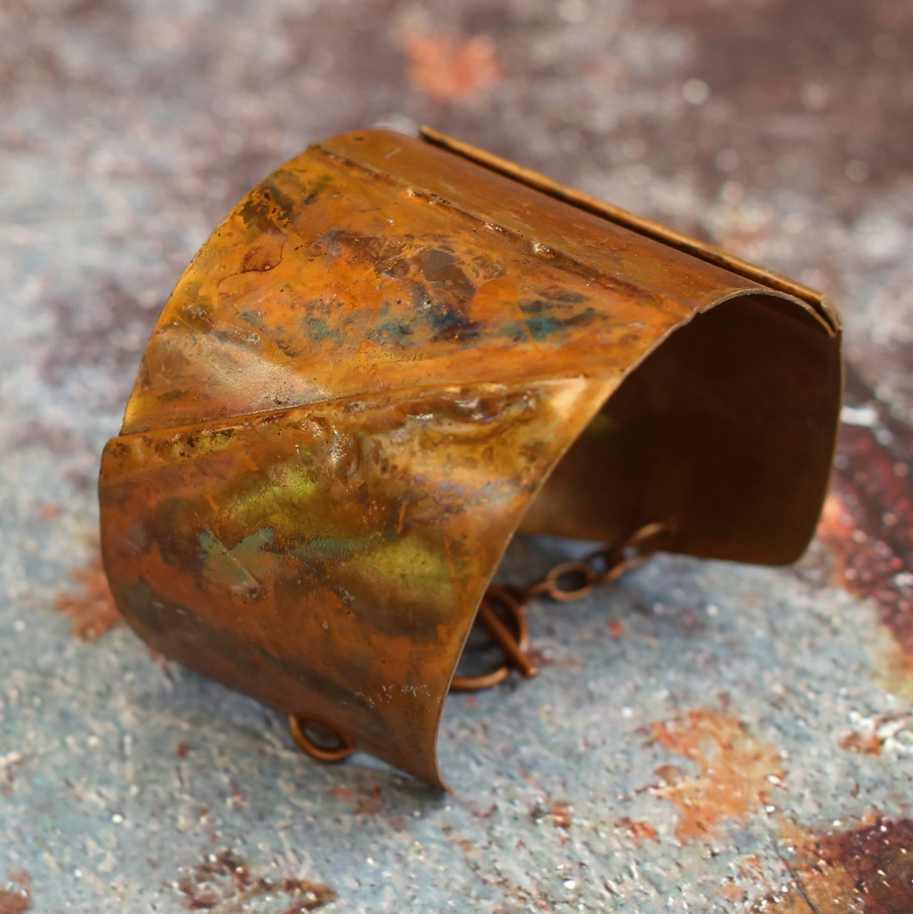 Copper Cuff Bracelet - Tapered Shape W/ Clasp - Etsy