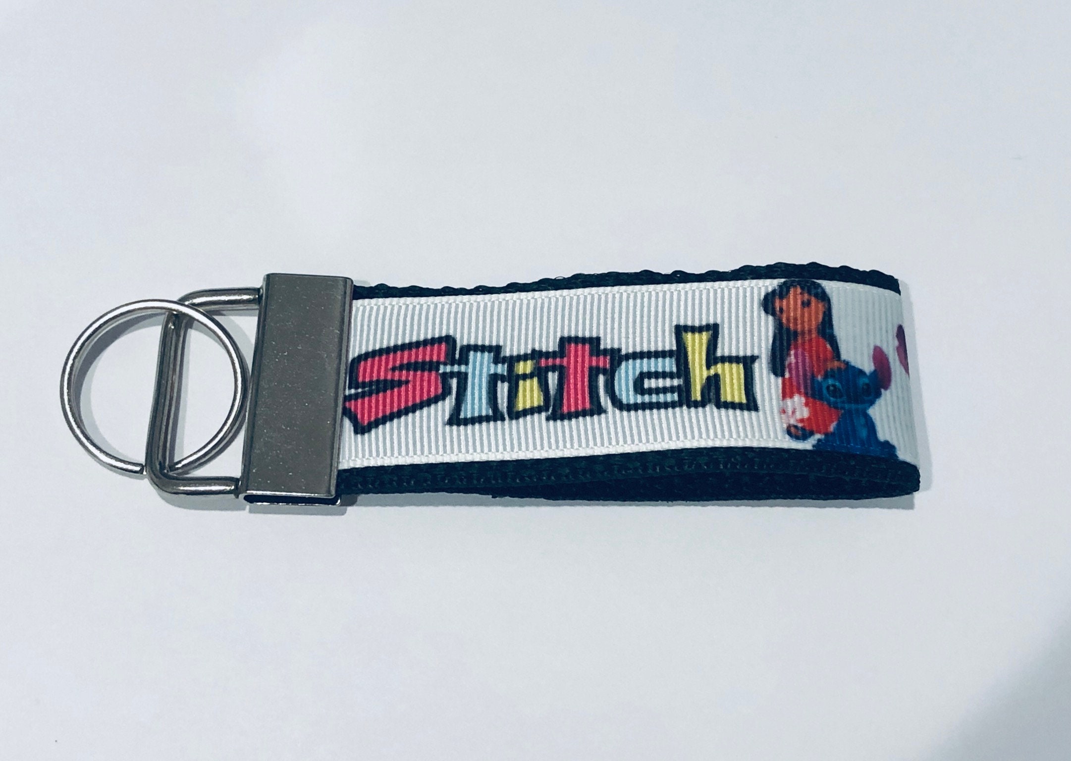 Stitch Themed Key Ring / Key Chain Fob or Backpack Pull | Etsy