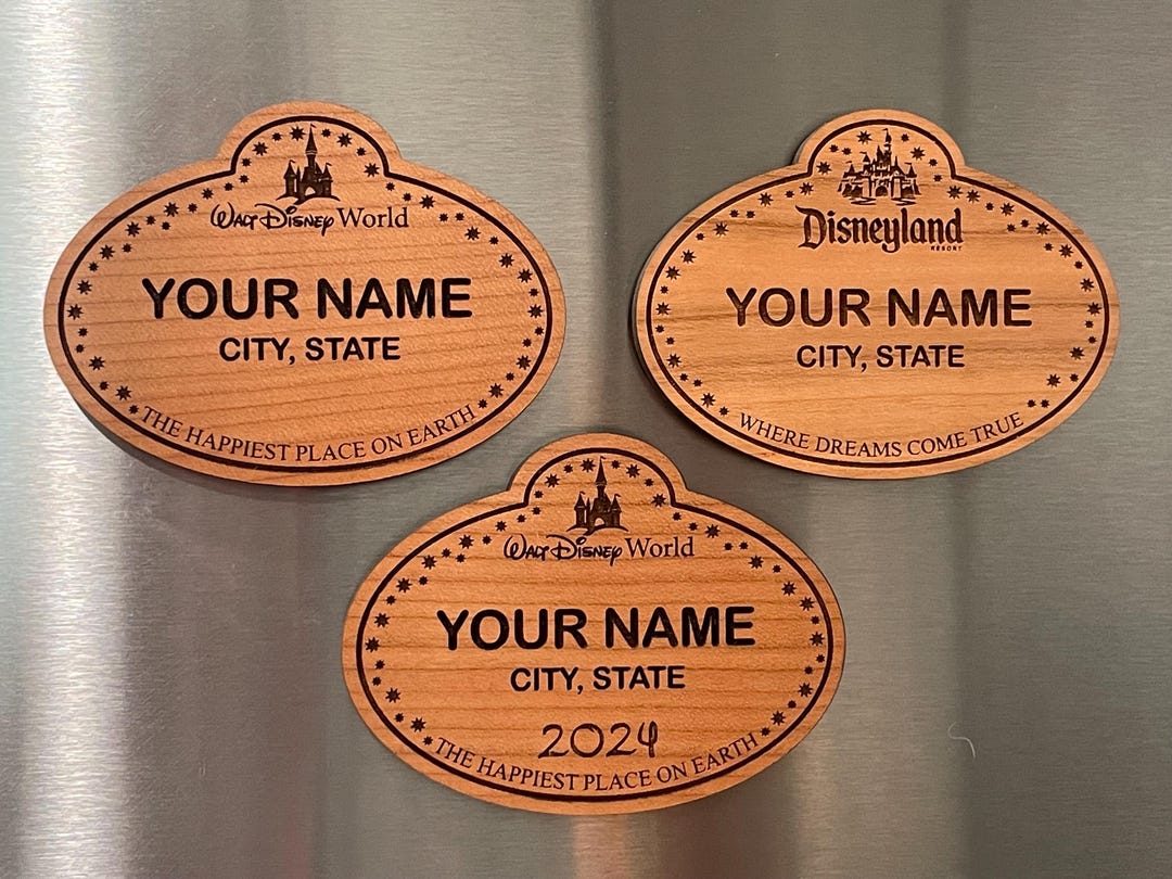 Disneyland and Disney World Door Custom Magnet - Customizable Cast ...