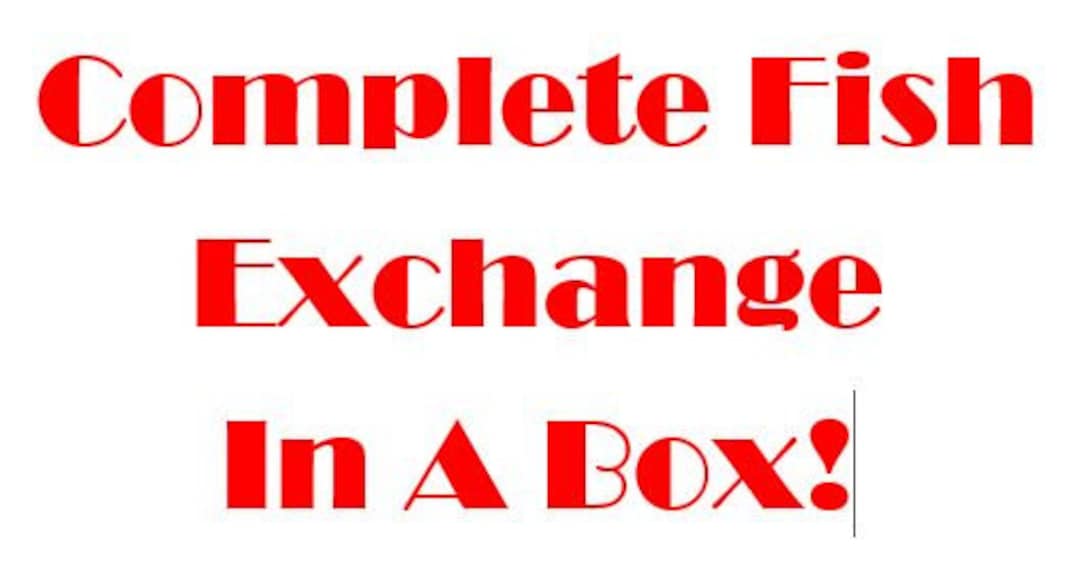 Complete Fish Exchange in A Box - Customized Sets for Boys, Girls, Moms ...