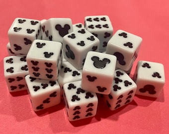 Mickey Mouse Dice Lot of 5 Great for Gifts and Fish Extender - Etsy
