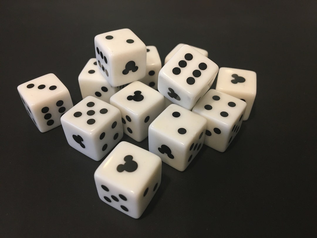 Mickey Mouse Dice - 5, 6, 8, 9 or 10 Dice - Upgrade Your Yahtzee, Bunco ...