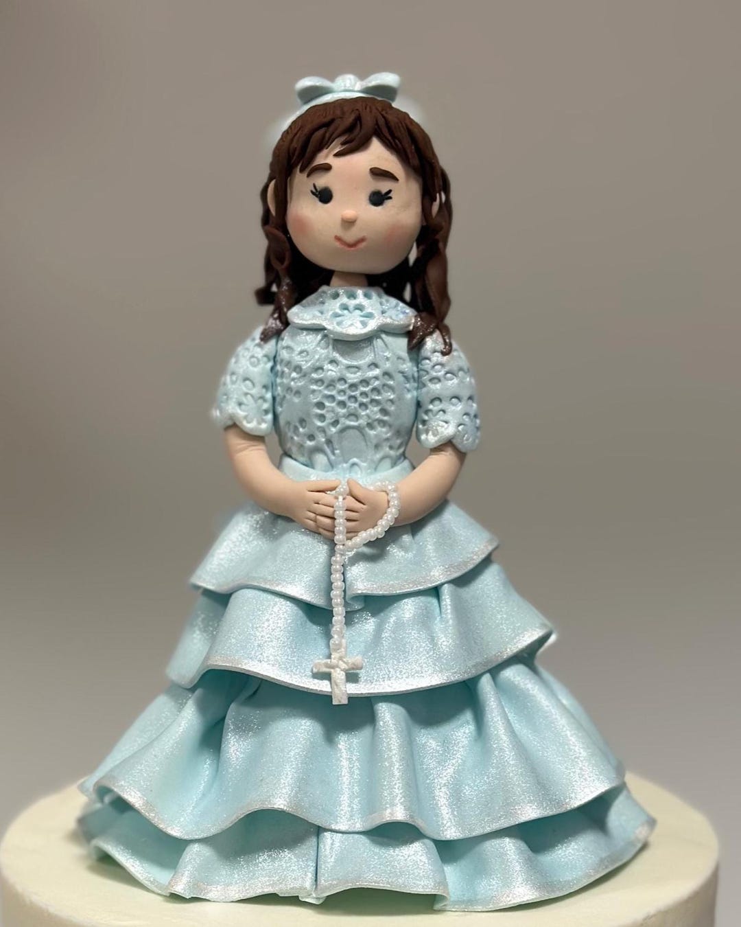 Custom Little Girl Cake Topper | Personalized Fondant or Gum Paste ...