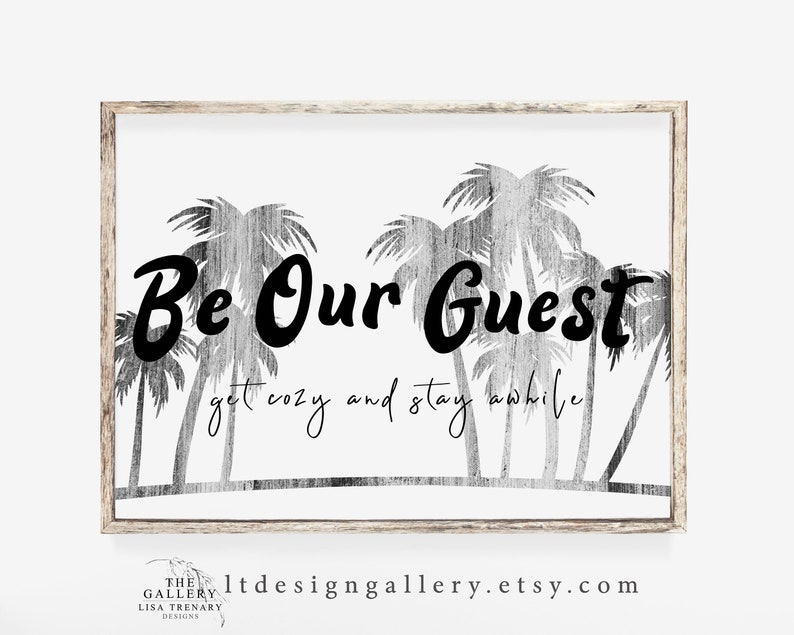 Be Our Guest Sign, Beach House Guest Sign, Guest Room Decor, Guest Room ...