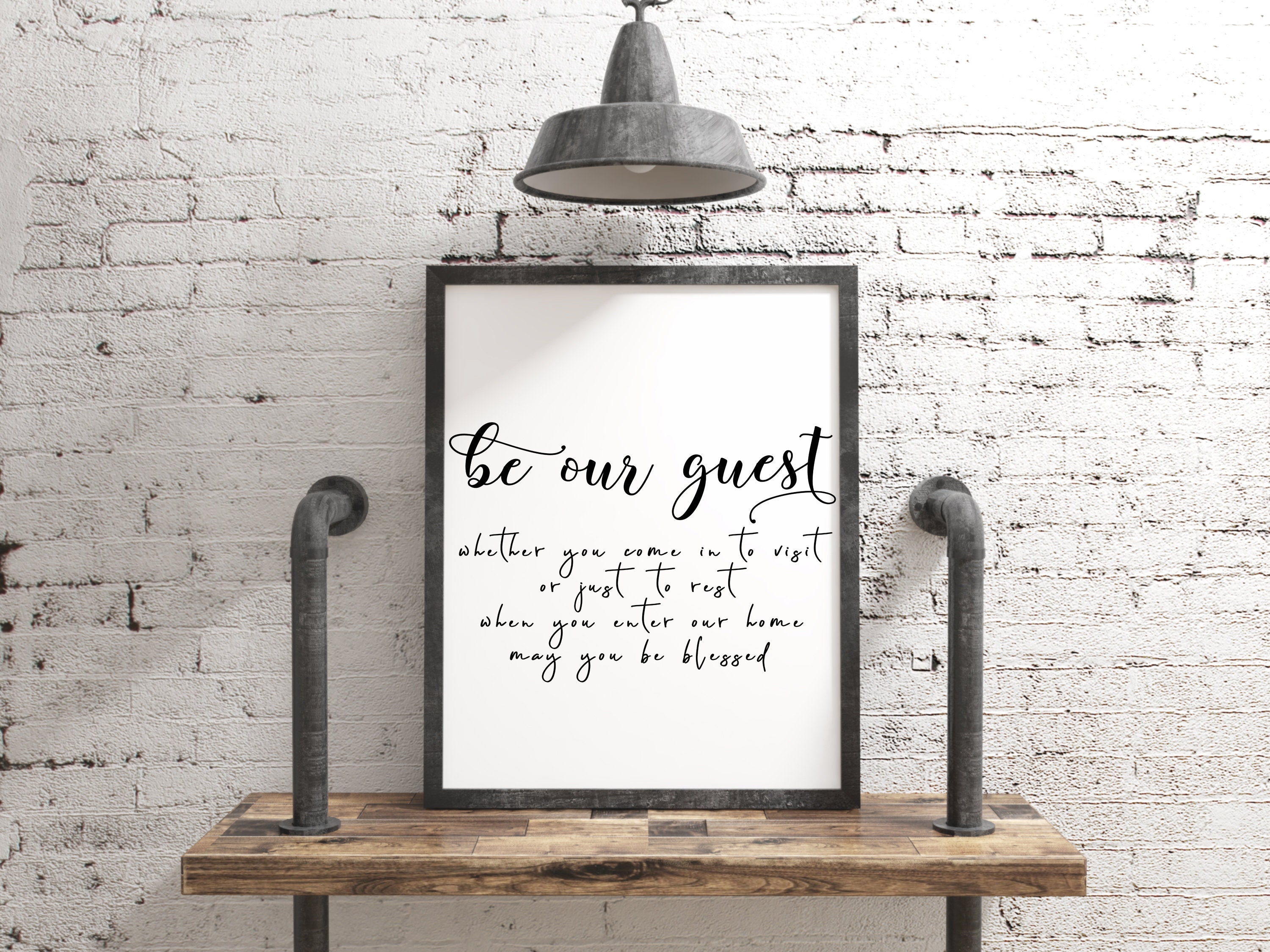 Be Our Guest Guest Room Decor Guest Room Wall Art Quote - Etsy UK