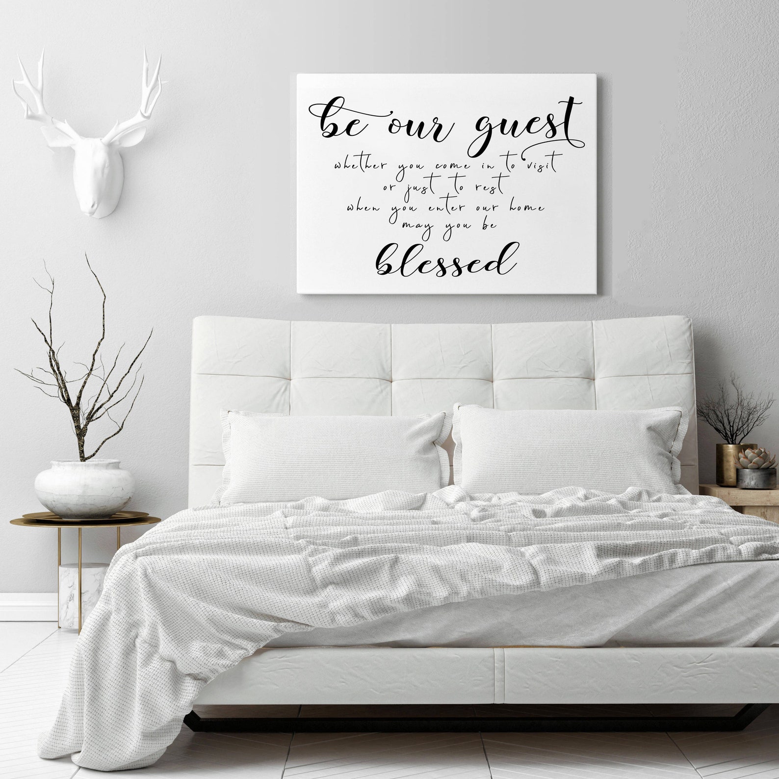 Be Our Guest, Guest Room Decor, Guest Room Wall Art Quote Print ...