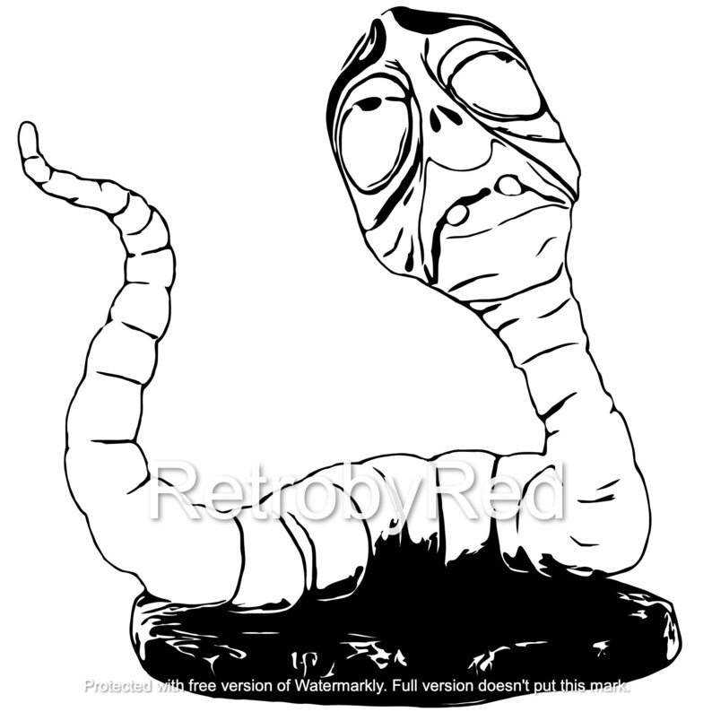 Corpse Bride Worm SVG | Etsy