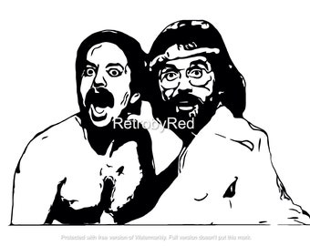 Cheech and Chong Svg | Etsy