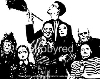 Adams Family Svg | Etsy