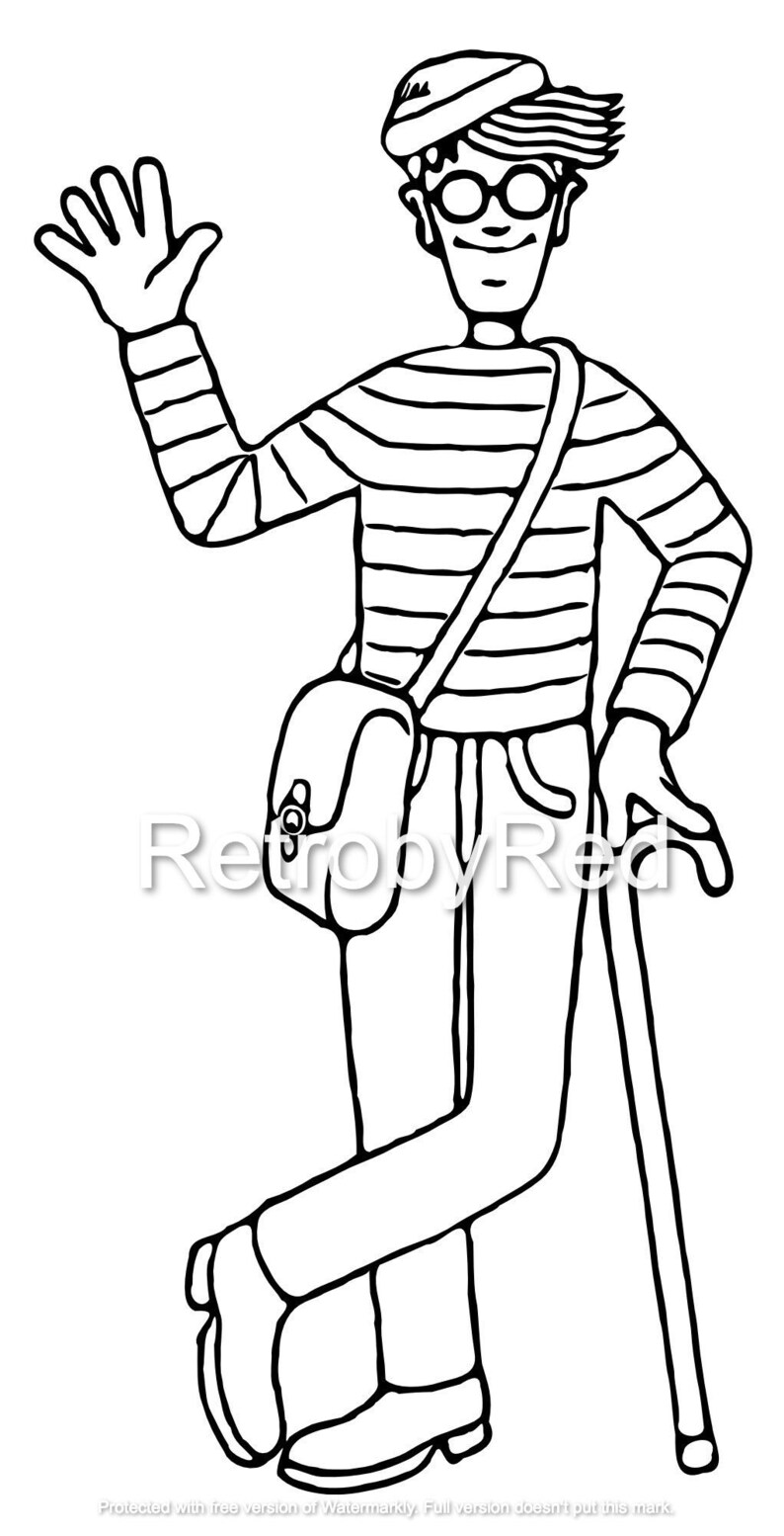 Where's Waldo SVG | Etsy