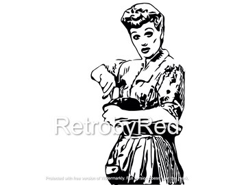 I Love Lucy Svg | Etsy