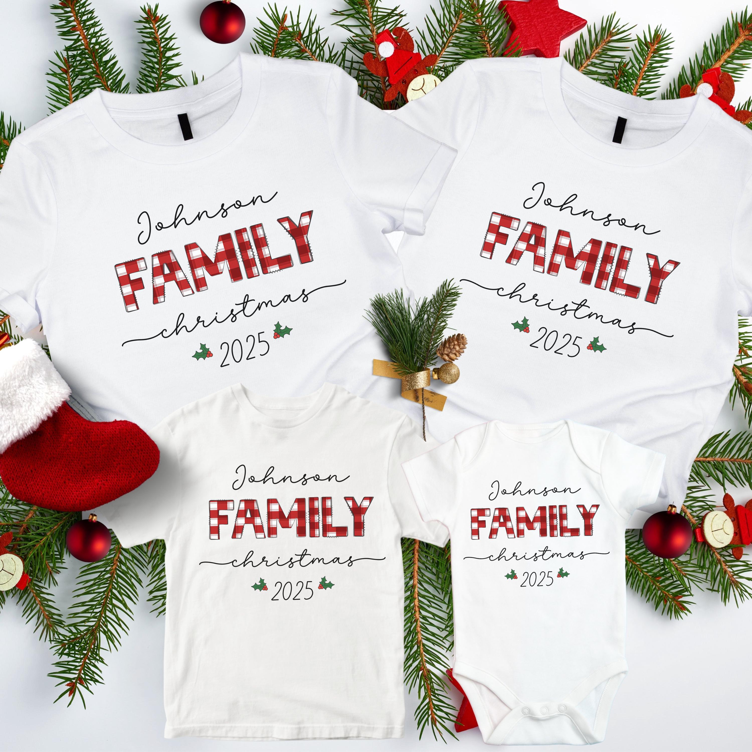 Personalized Matching Family Christmas Shirts, Holiday Matching, Family ...