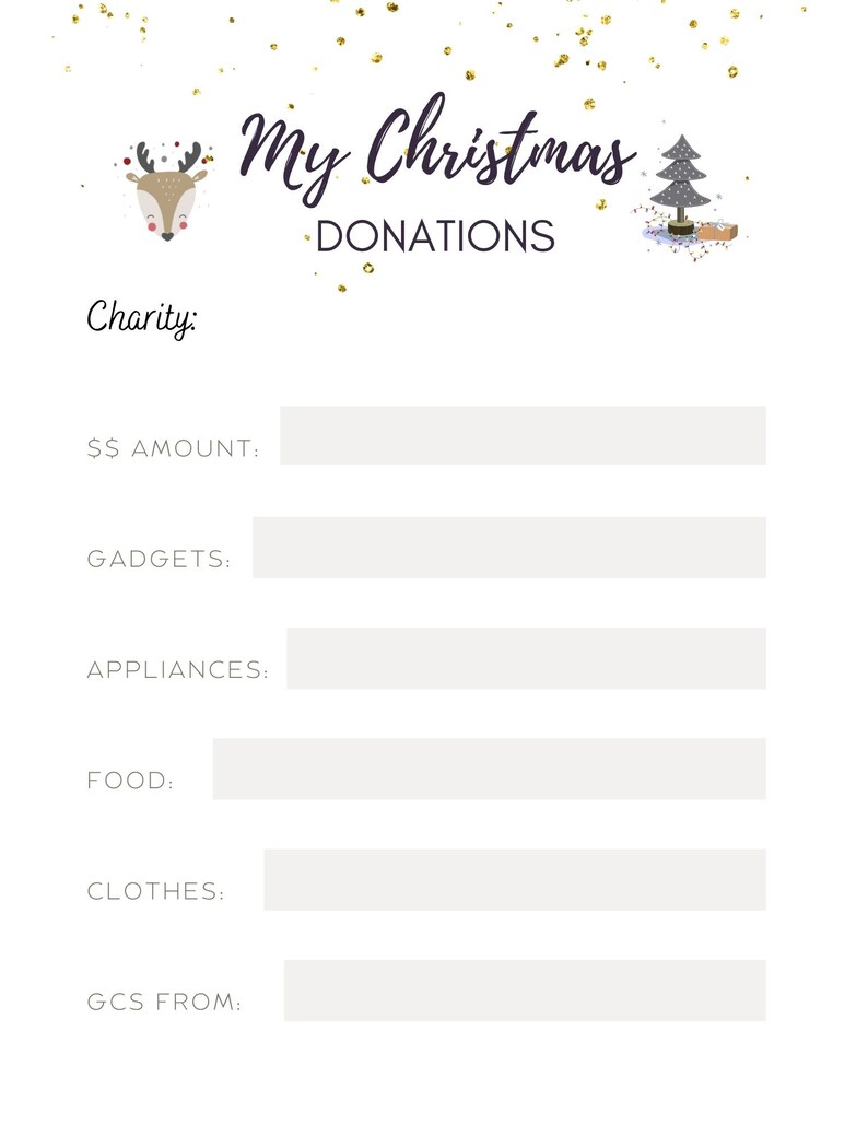 Christmas Donations List Printable, Children's Donation Christmas ...