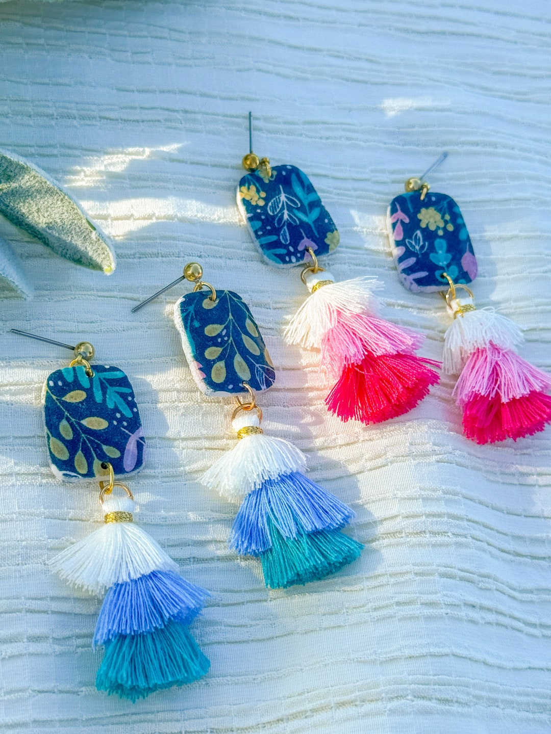 Emma Floral Collection Yellow, Pink, Blue, and Green Flowers With ...