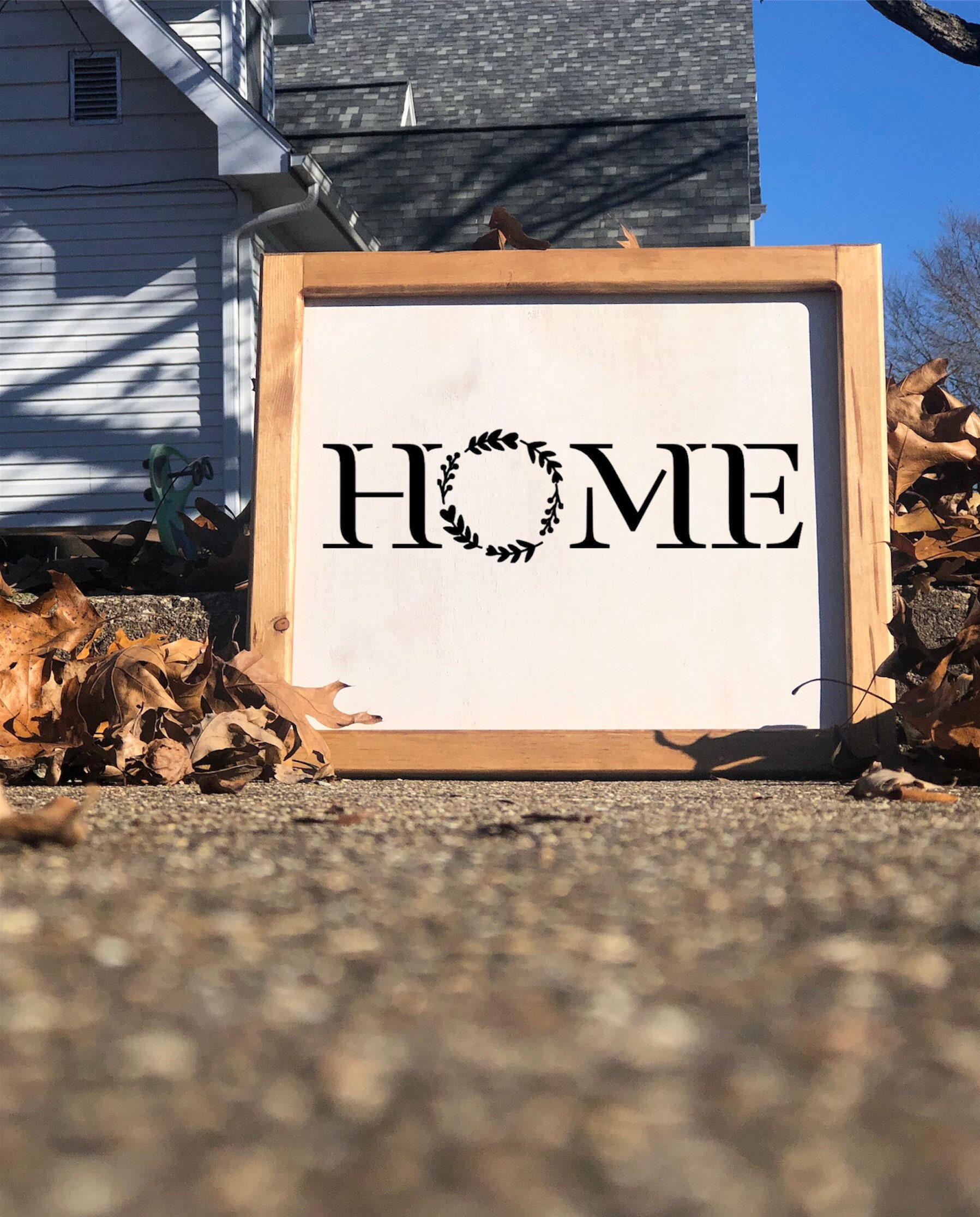 Rustic Farmhouse Home Sign - Etsy