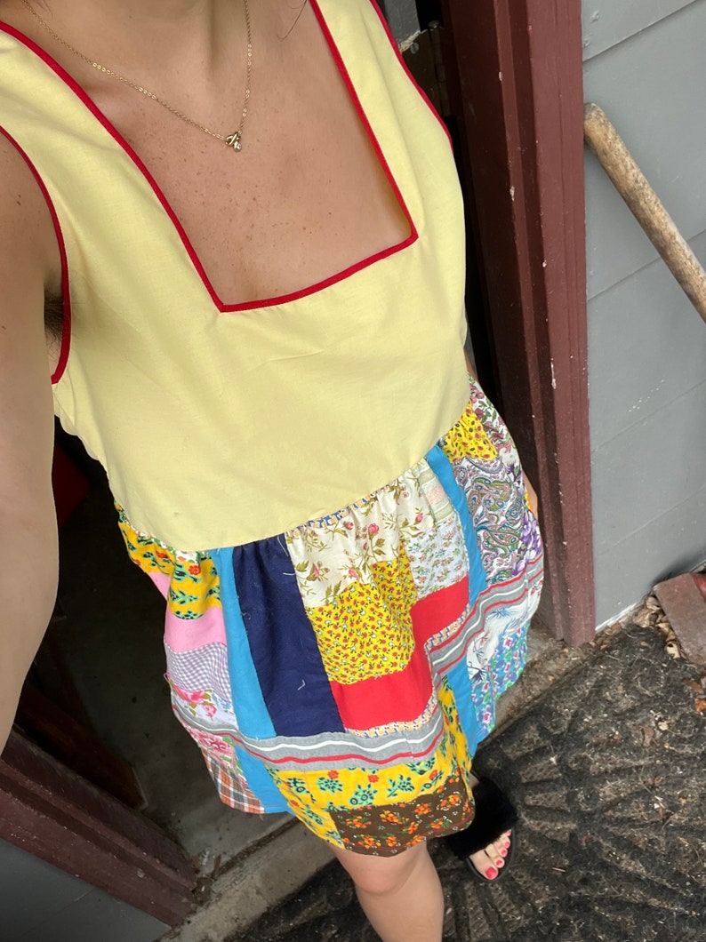Handmade Upcycled Patchwork Quilt Dress - Etsy