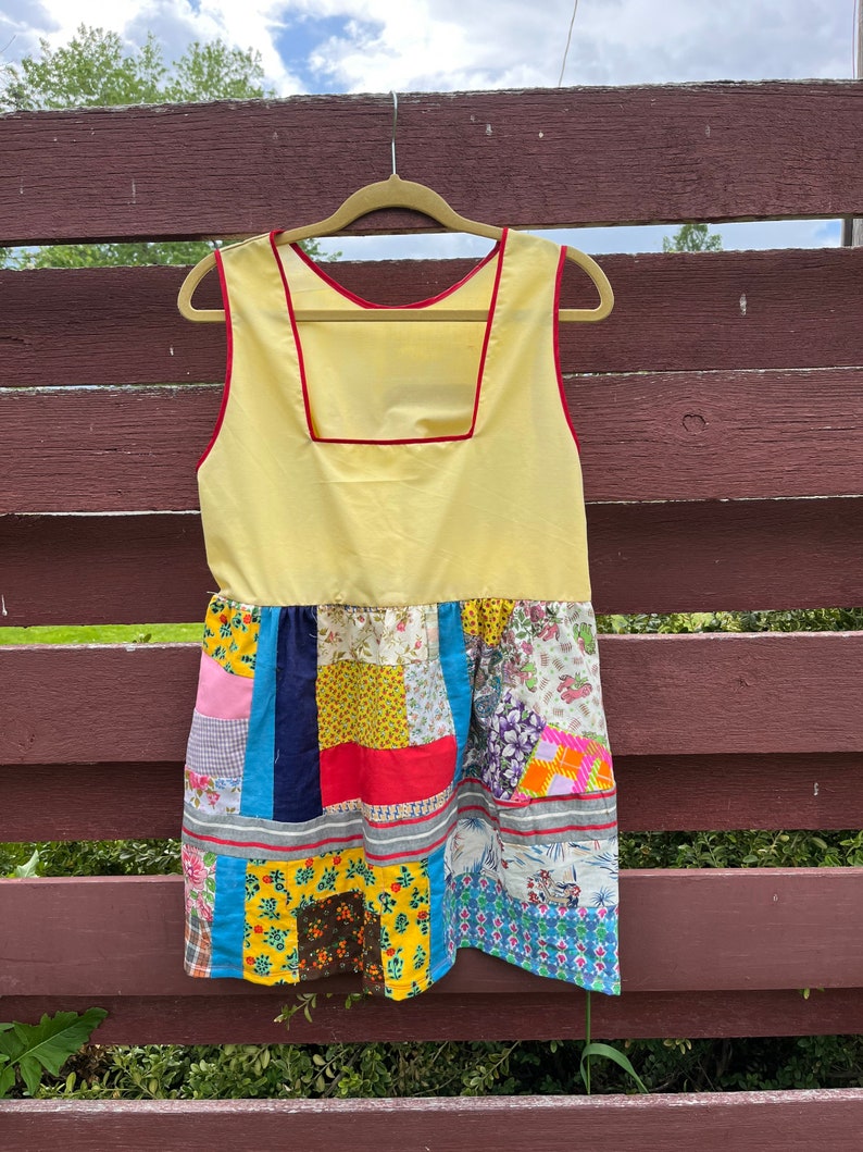 Handmade Upcycled Patchwork Quilt Dress - Etsy