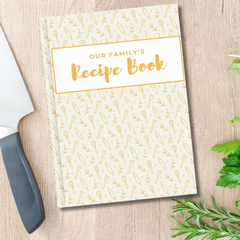 8.5 X 11 Personalized Recipe Book Gift for Her Personalized - Etsy