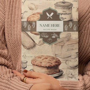 8.5 X 11 Personalized Recipe Book, Gift for Her, Personalized Gifts for ...