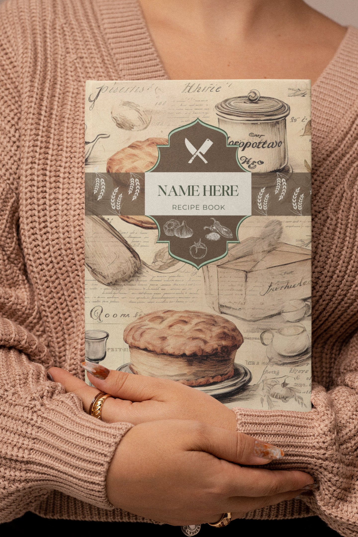 8.5 X 11 Personalized Recipe Book, Gift for Her, Personalized Gifts for ...