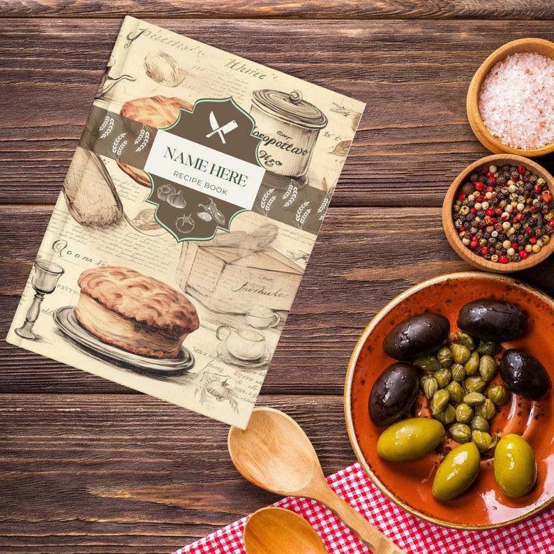 8.5 X 11 Personalized Recipe Book, Gift for Her, Personalized Gifts for ...
