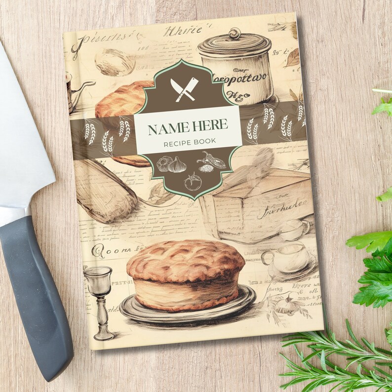 8.5 X 11 Personalized Recipe Book, Gift for Her, Personalized Gifts for ...