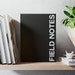 Field Notes Book, Logbook, Idea Journal, Idea Logbook, Company Gift ...
