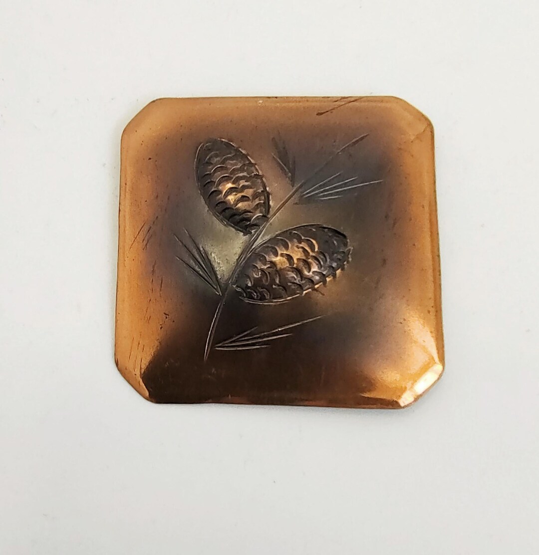 Vintage Stuart Nye Copper Brooch - Etsy