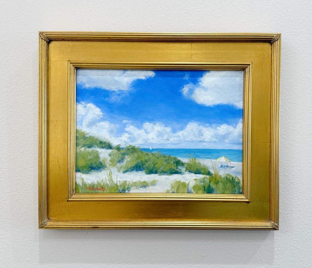 Casey Key Beach Scene, Florida Impressionist Oil - Etsy