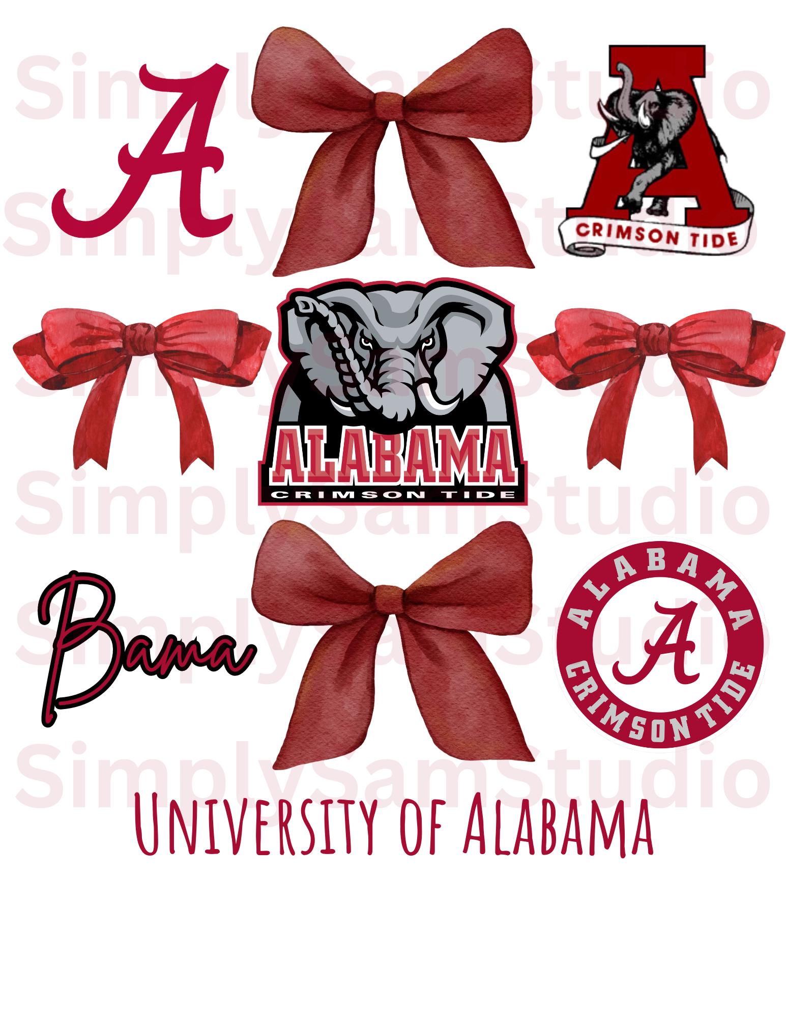 Alabama Bows PNG - Etsy