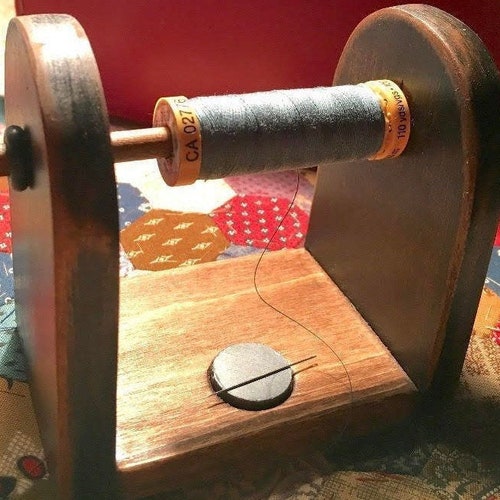 1 Thread Spool Holder With a Penny Cover Used by Quilters - Etsy