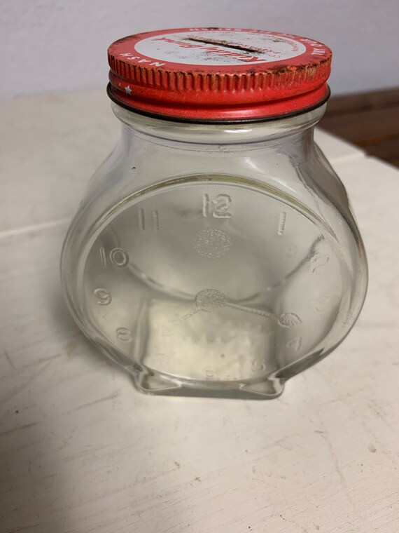 Vintage Nash Double Clock Face Jar - Etsy