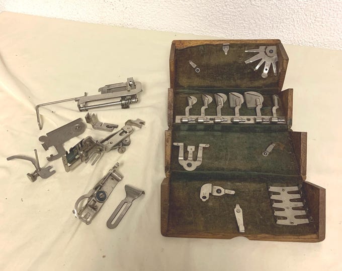 Old Singer Puzzle Box/attatchments - Etsy