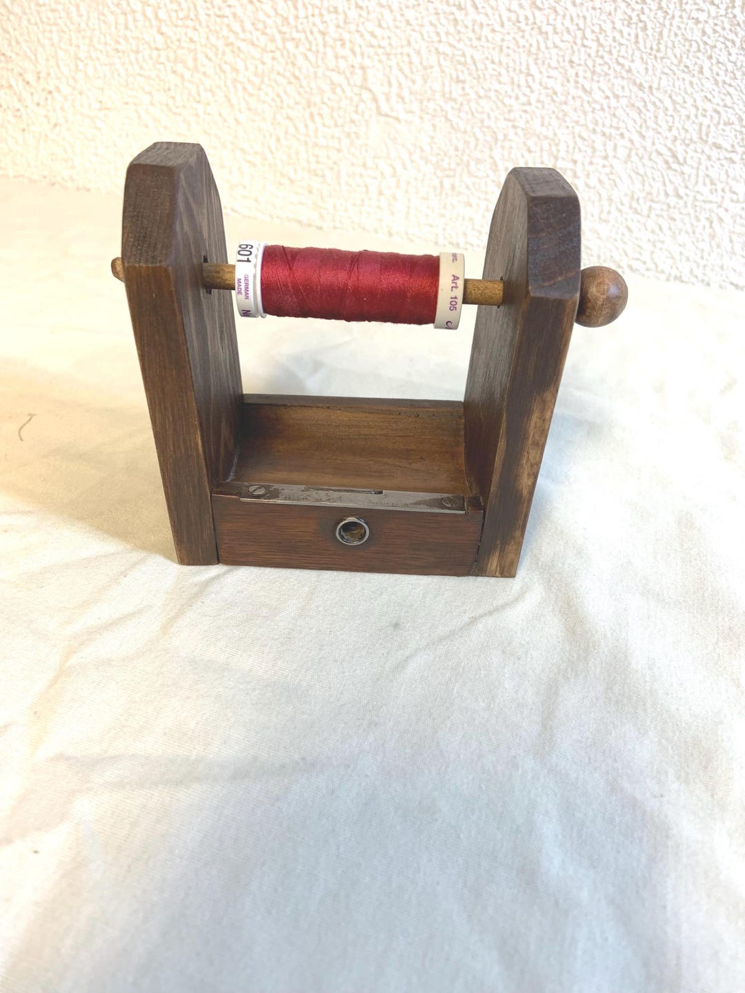 Rustic Singer Center Drawer Key Hole Spool Holder - Etsy