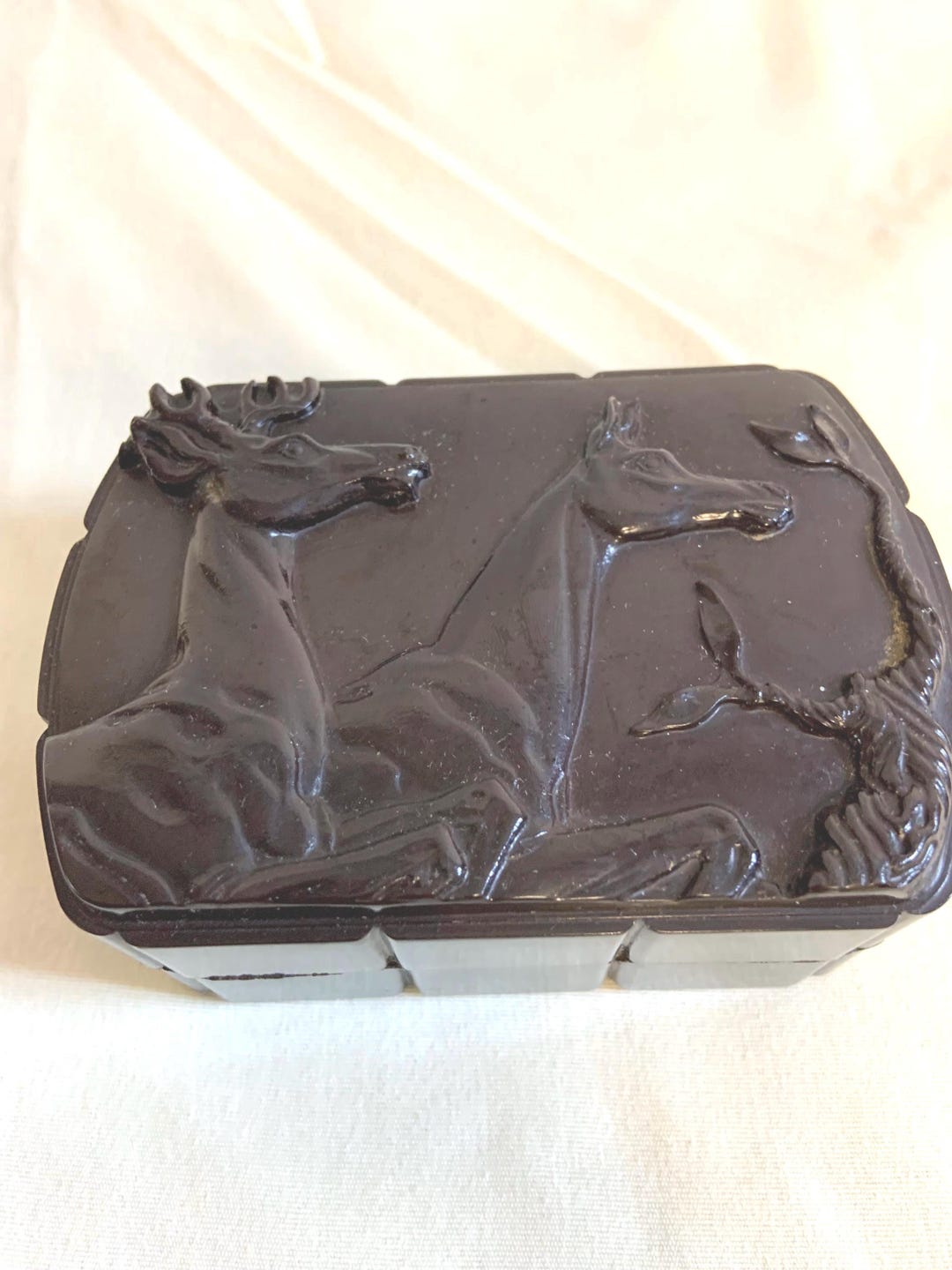 Vintage Hickok Stag & Doe Bakelite Box - Etsy