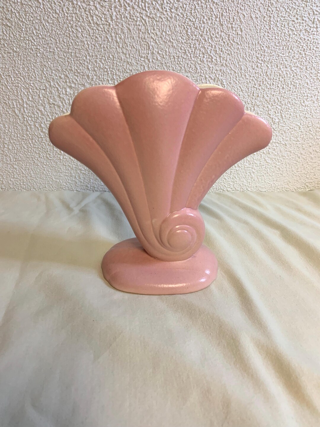 Pink Red Wing Fan Shell Vase - Etsy