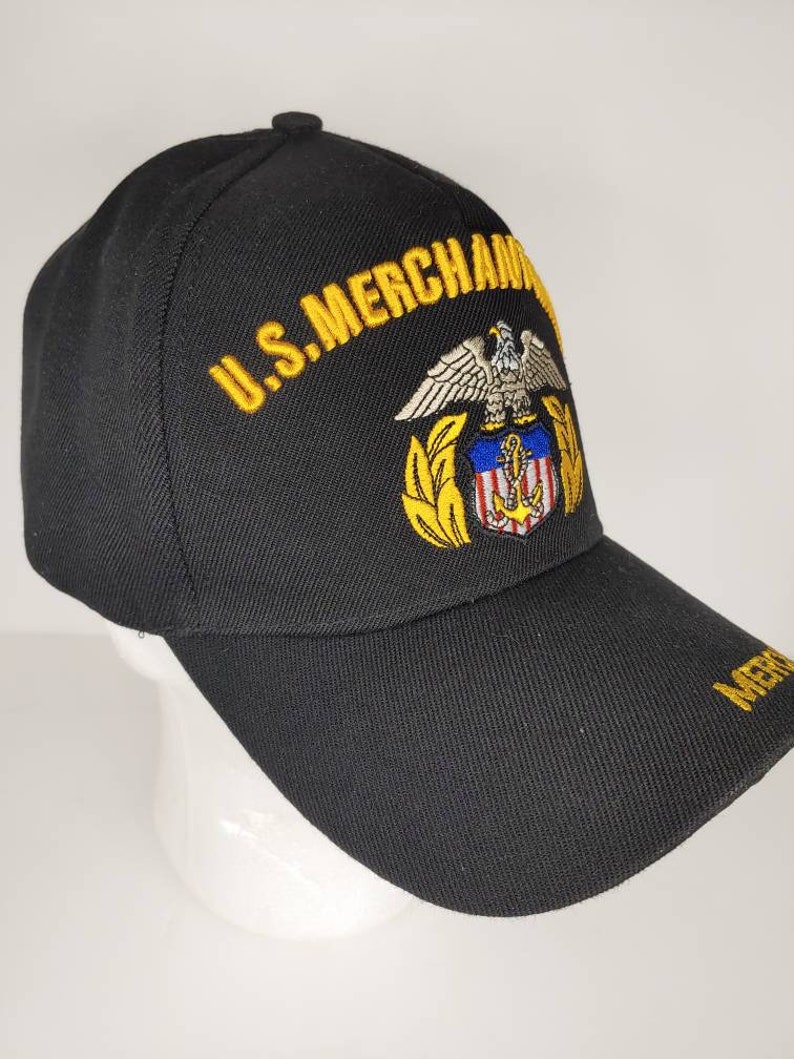 U.S. Merchant Marine Black Baseball Cap/hat W/merchant - Etsy