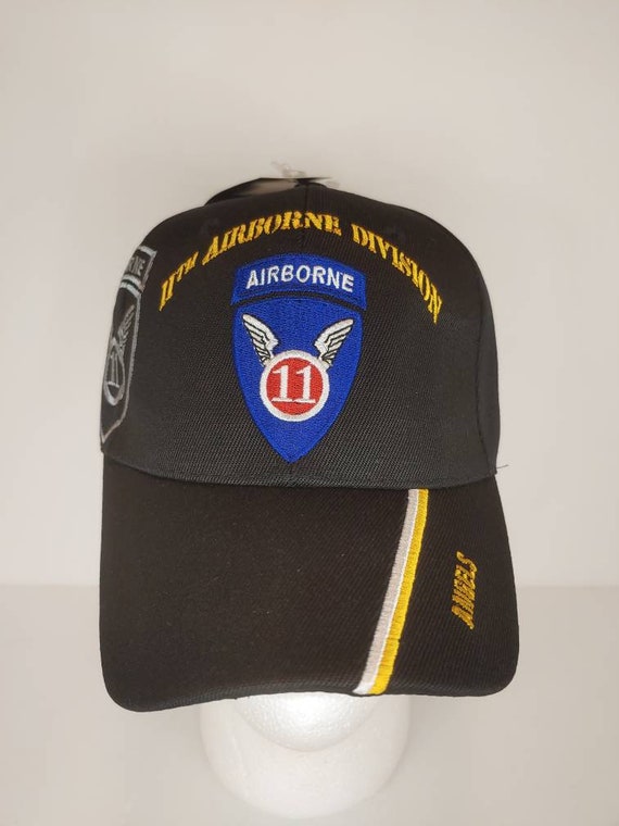 11th Airborne Division Black Baseball cap/hat w/shadow and | Etsy