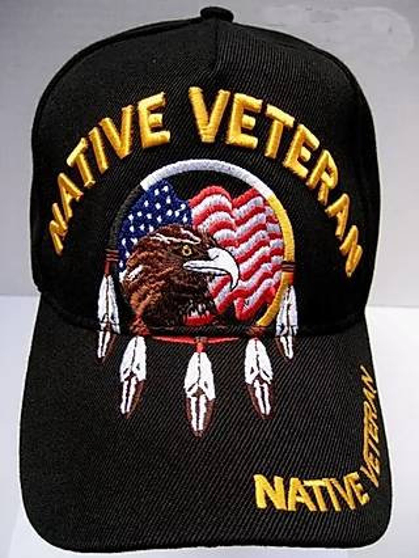Native Veteran Baseball Cap/hat Black or Camo - Etsy