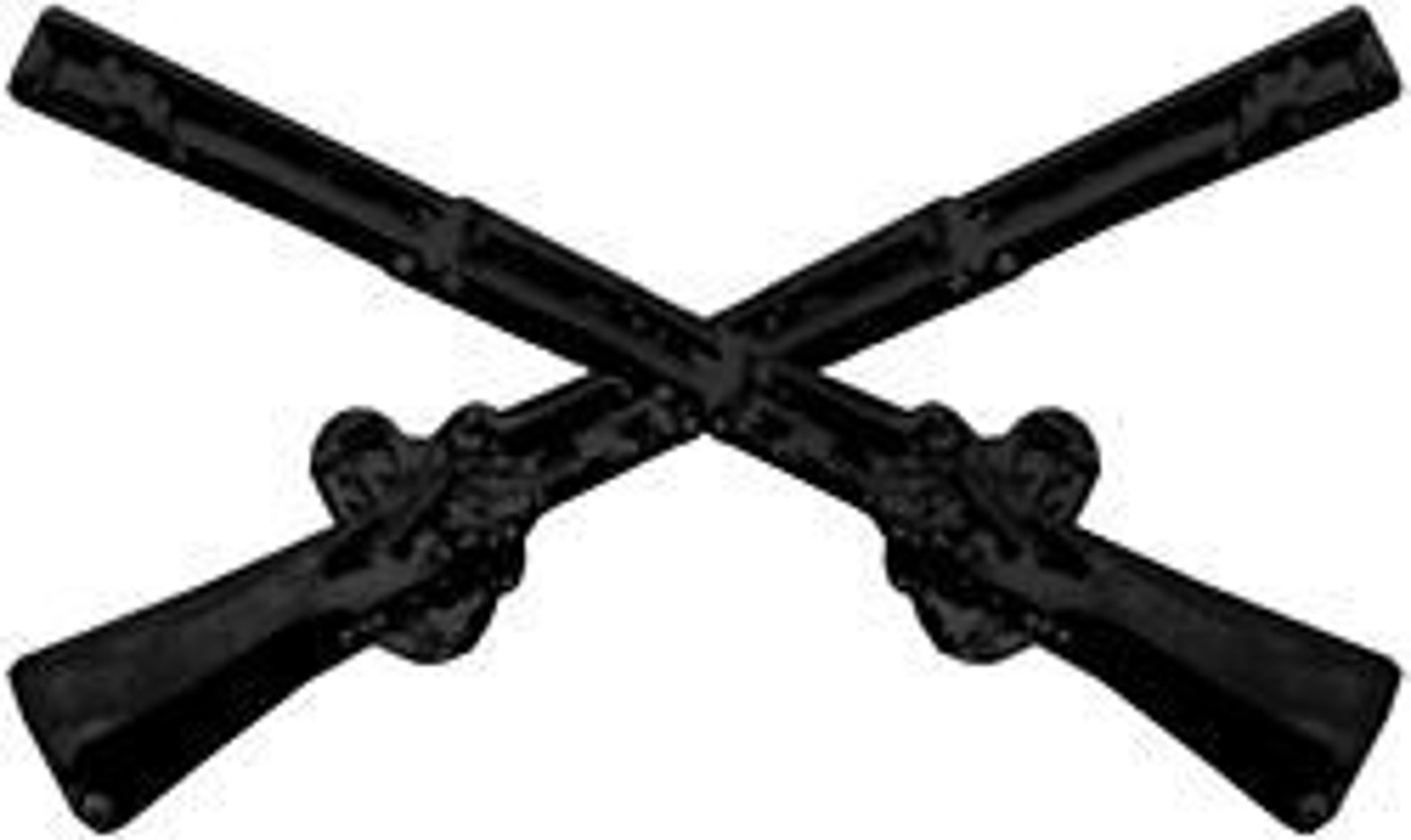Infantry Crossed Rifles Large Pin BLACK - Etsy