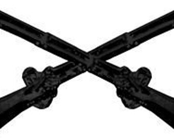 U.S. ARMY Infantry Crossed Rifles Lapel Pin United States - Etsy