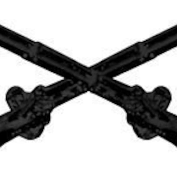 Crossed Rifles - Etsy