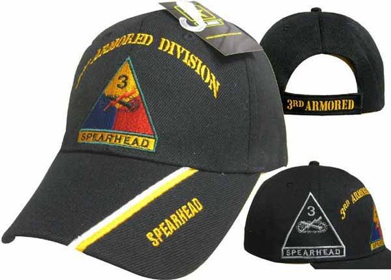 3rd Armored Division Black Baseball Cap/hat W/shadow Patch | Etsy