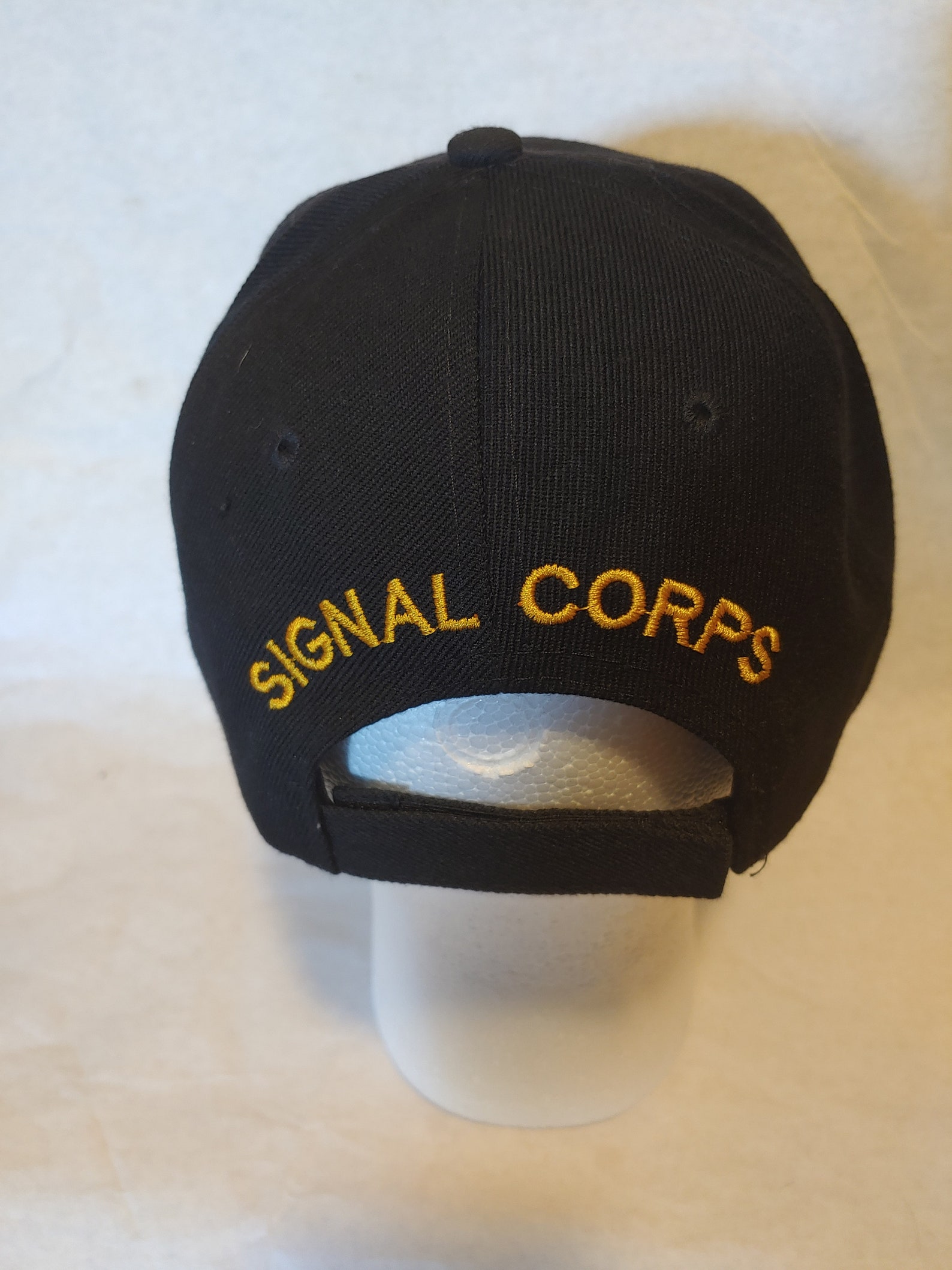 Signal Corps Black Baseball Cap/hat W/signal Corps on Bill - Etsy