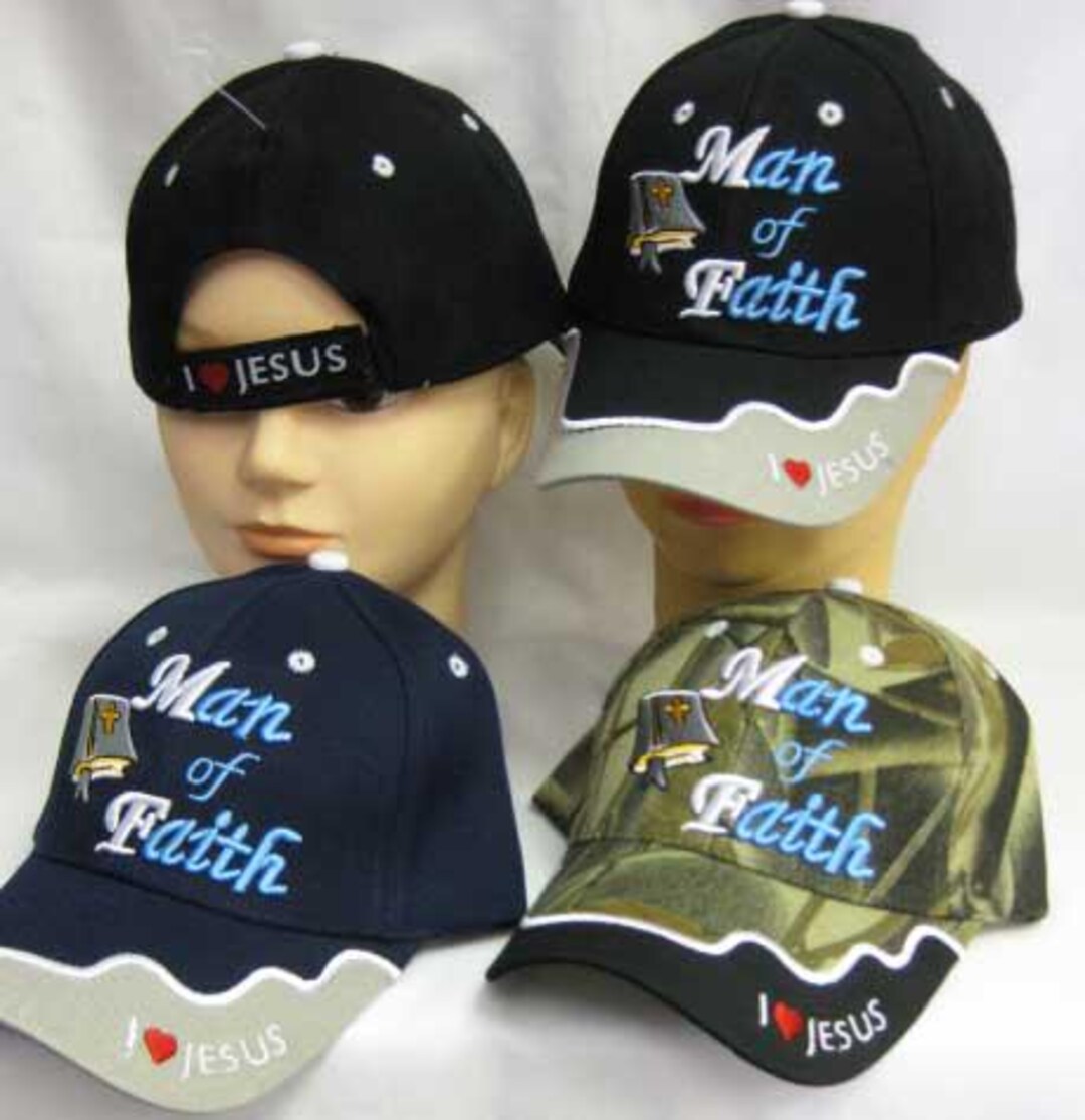 Man of Faith, Baseball Cap, 3 Colors Available - Etsy