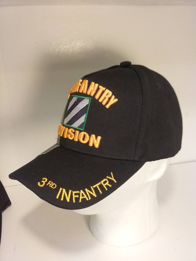 3rd Infantry Division Black Baseball Cap/hat W/shadow W/3rd | Etsy