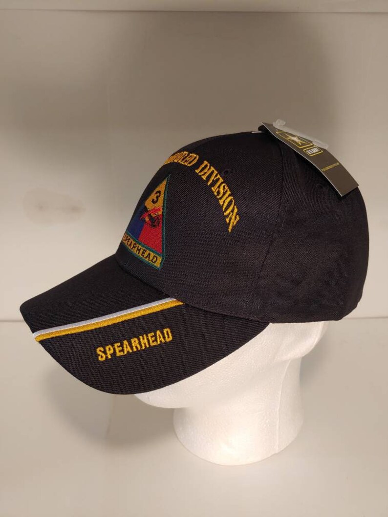 3rd Armored Division Black Baseball Cap/hat W/shadow Patch - Etsy