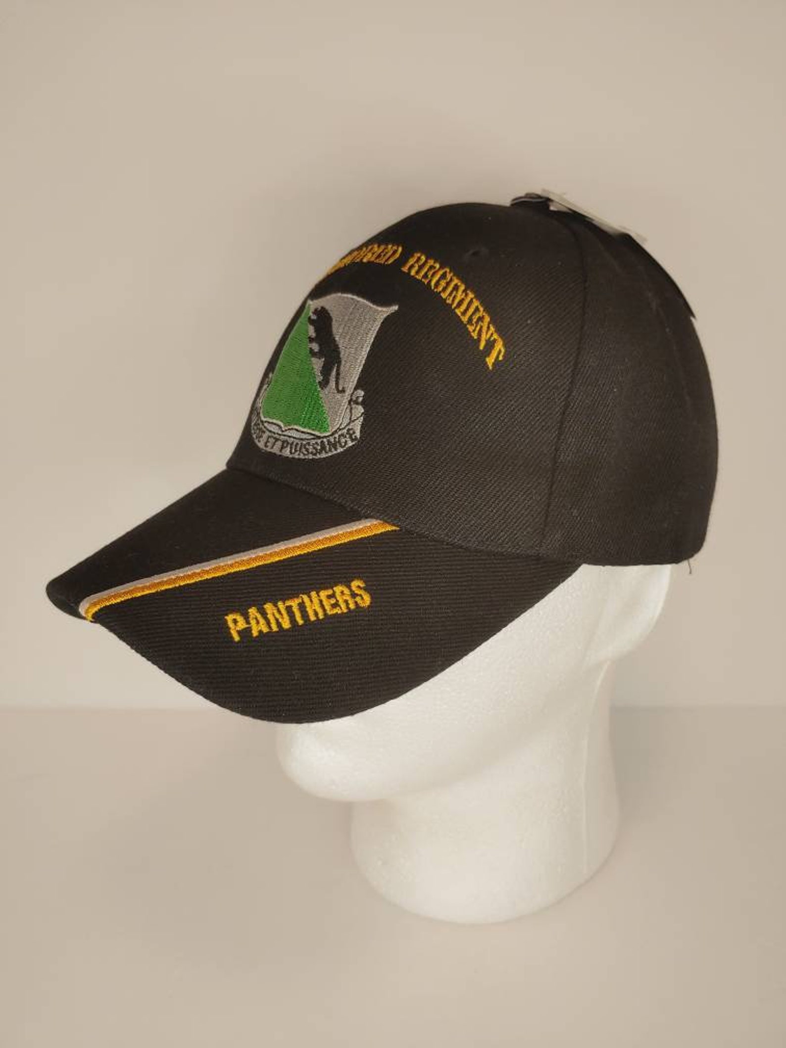 69th Armored Regiment Black Baseball Cap/hat W/shadow and - Etsy